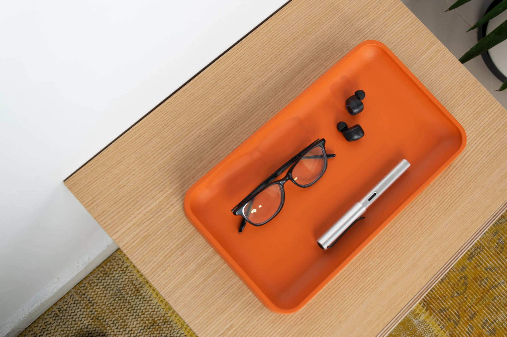 Orange Catchall, Nightstand Organizer for Her, Catch All Tray, Orange ...